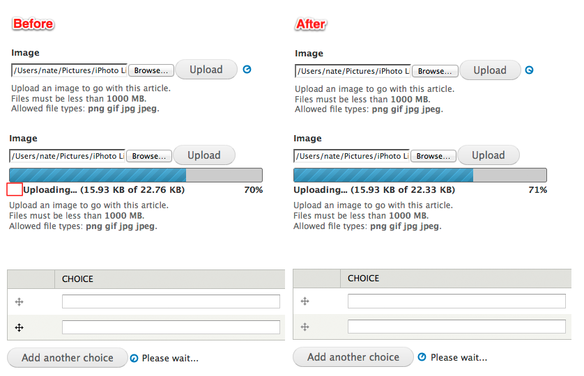 .ajax-progress divs floating problem [#769936] | Drupal.org