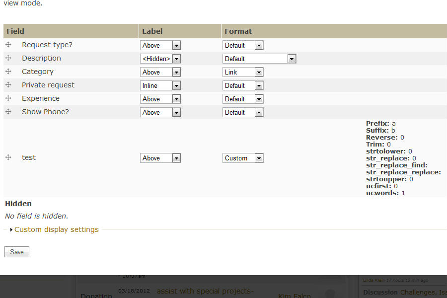 Doesn't save the value in database [#1493072] | Drupal.org