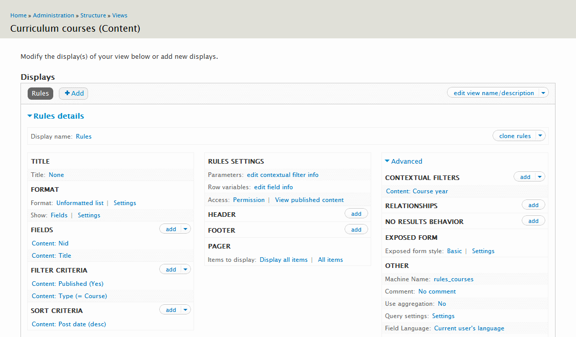 Views Rules screenshots | Drupal.org