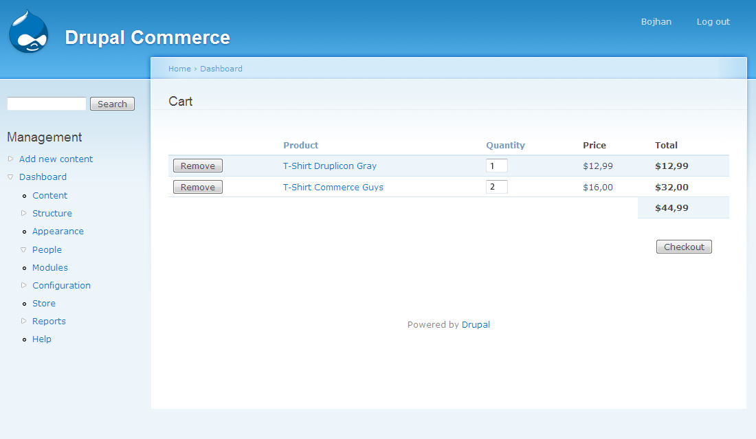 Cart checkout UI [#725714] | Drupal.org