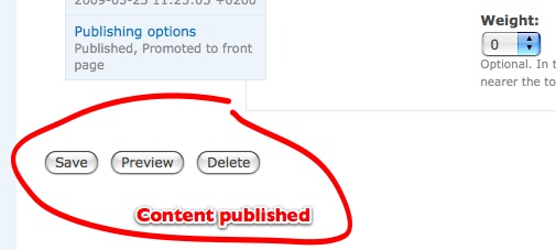 D7UX: "Save draft" and "Publish" buttons on node forms [#472066] | Drupal.org