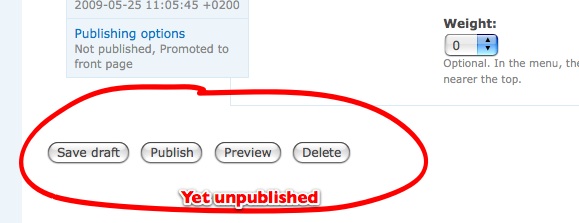 D7UX: "Save draft" and "Publish" buttons on node forms [#472066] | Drupal.org