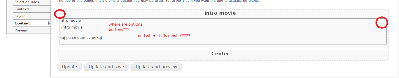 displaying flv movie with flowplayer in Panels [#872426] | Drupal.org