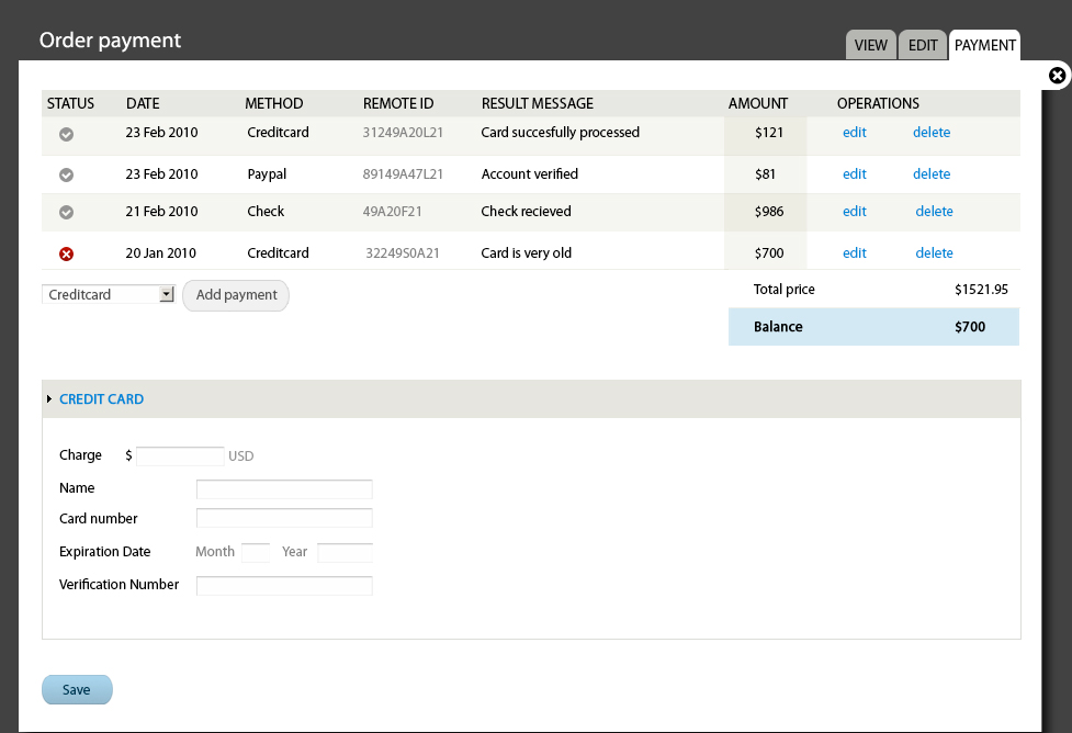 Payment UI [#841974] | Drupal.org