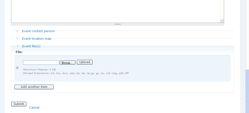 Bug with Filefield withing collapse fieldset in IE 7 [#802560] | Drupal.org