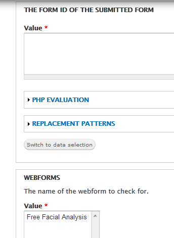How to create a webform condition on a submitted value in a specific webform field? [#1363868 ...