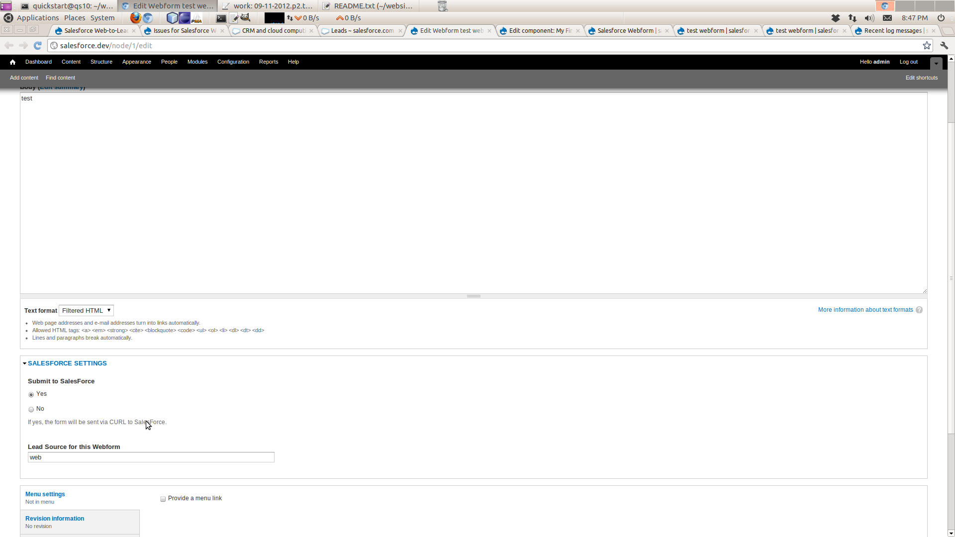 Walkthrough using Salesforce Web-to-Lead Webform Data Integration ...