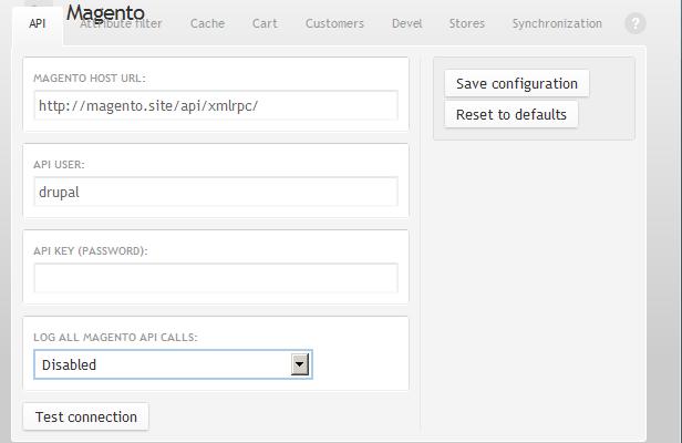 2 Configure The Drupal Magento Connection