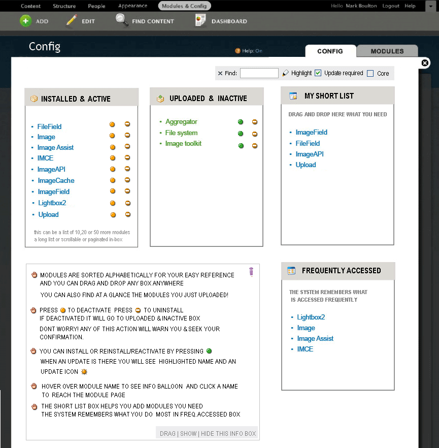 IA : Configuration & Module [#510110] | Drupal.org
