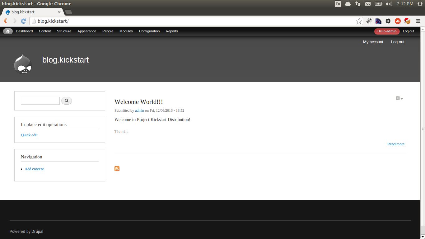 Project Kickstart | Drupal.org