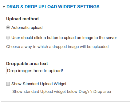 Drag & Drop Upload | Drupal.org